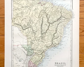 Antique 1888 Europe Map From A & C Black's World Atlas | Etsy