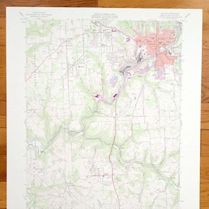 Antique Butler, Pennsylvania 1958 US Geological Survey Topographic Map ...