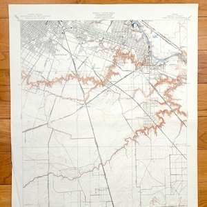 Antique Houston, Texas 1922 US Geological Survey Topographic Map ...