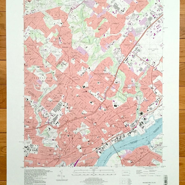 Cheltenham Pennsylvania Map - Etsy
