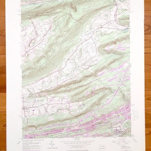 Antique Tremont, Pennsylvania 1954 US Geological Survey Topographic Map ...