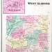 Antique 1869 West Almond New York Map From D.G. Beers Atlas - Etsy
