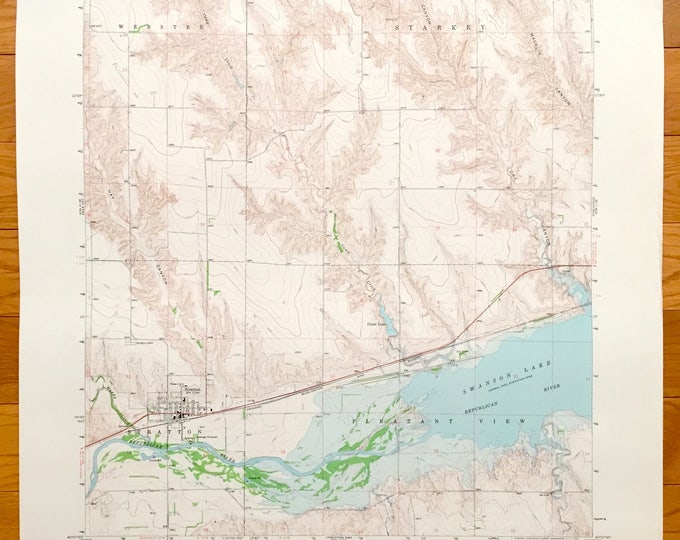 Antique Stratton, Nebraska 1962 US Geological Survey Topographic Map ...