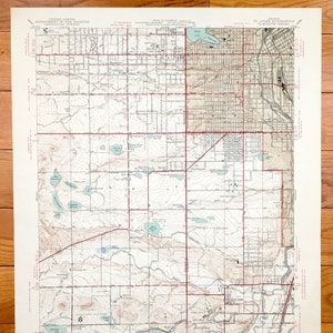Antique Fort Logan, Colorado 1941 US Geological Survey Topographic Map ...