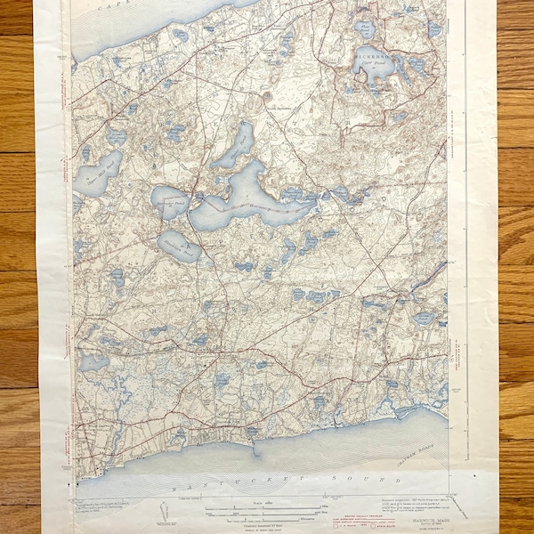 Geological Map of Brewster Ma - Etsy