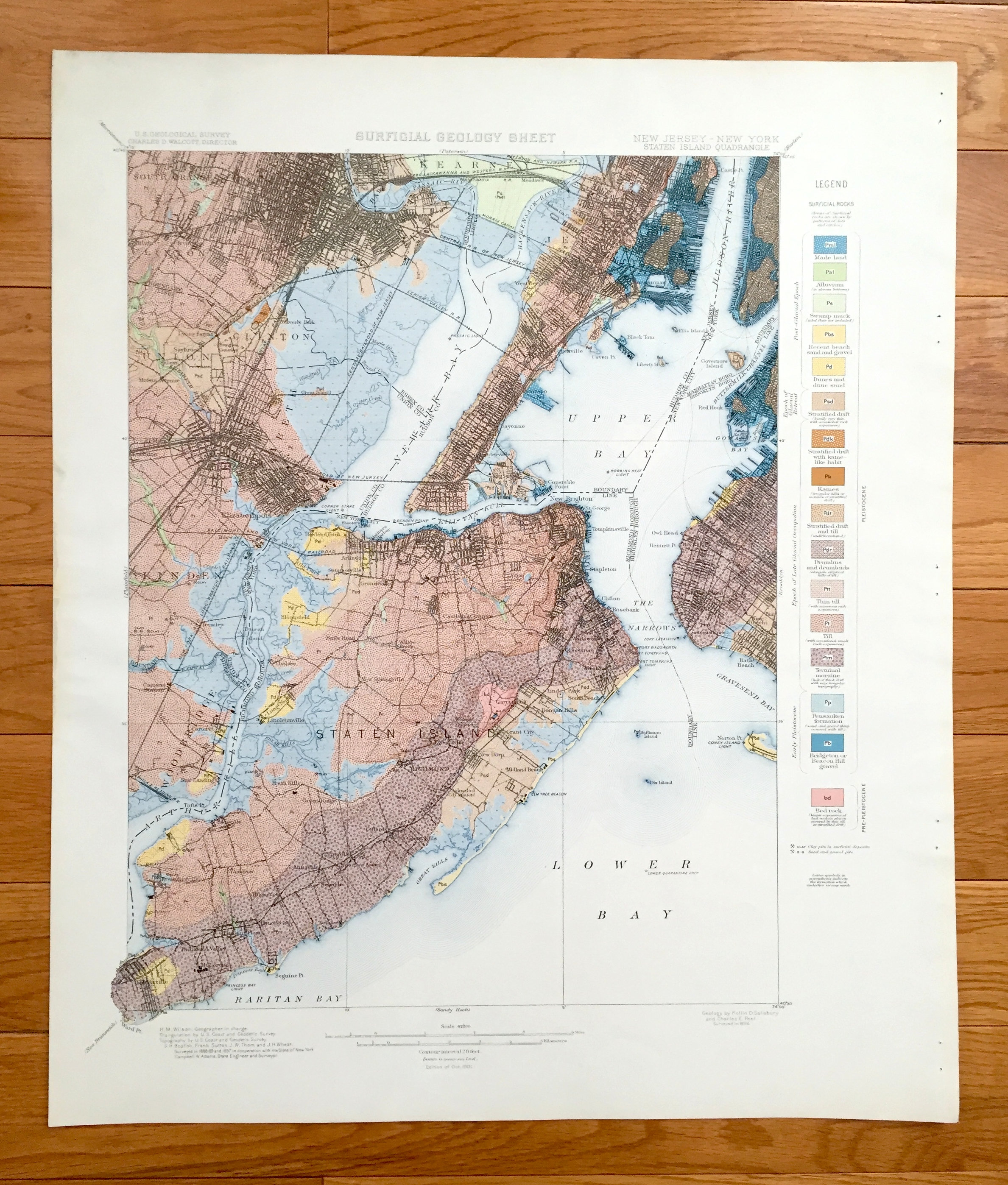 Staten Island Topographic Map
