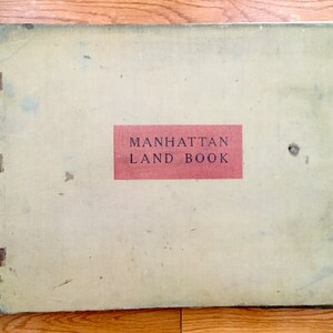 Antique Manhattan, New York City Map From Bromley's 1934 Manhattan Land ...