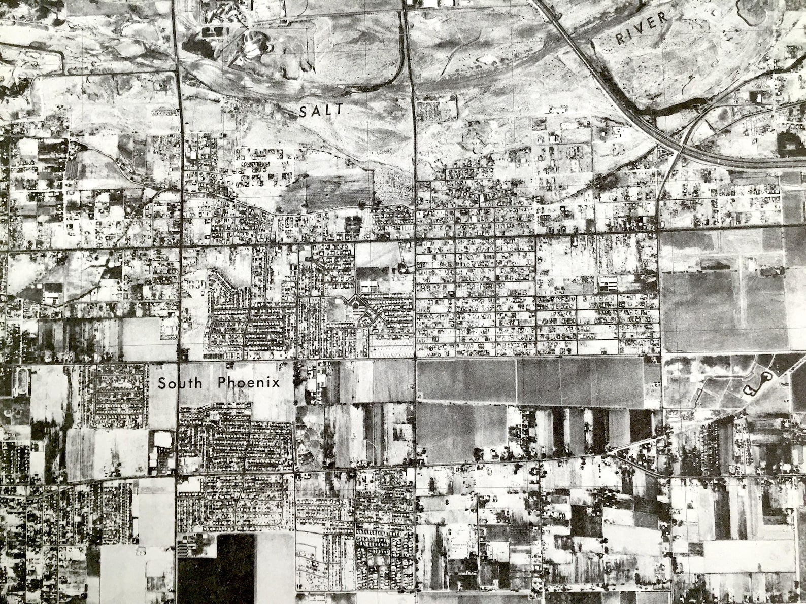 Antique Phoenix, Arizona 1971 US Geological Survey Orthophoto Map ...