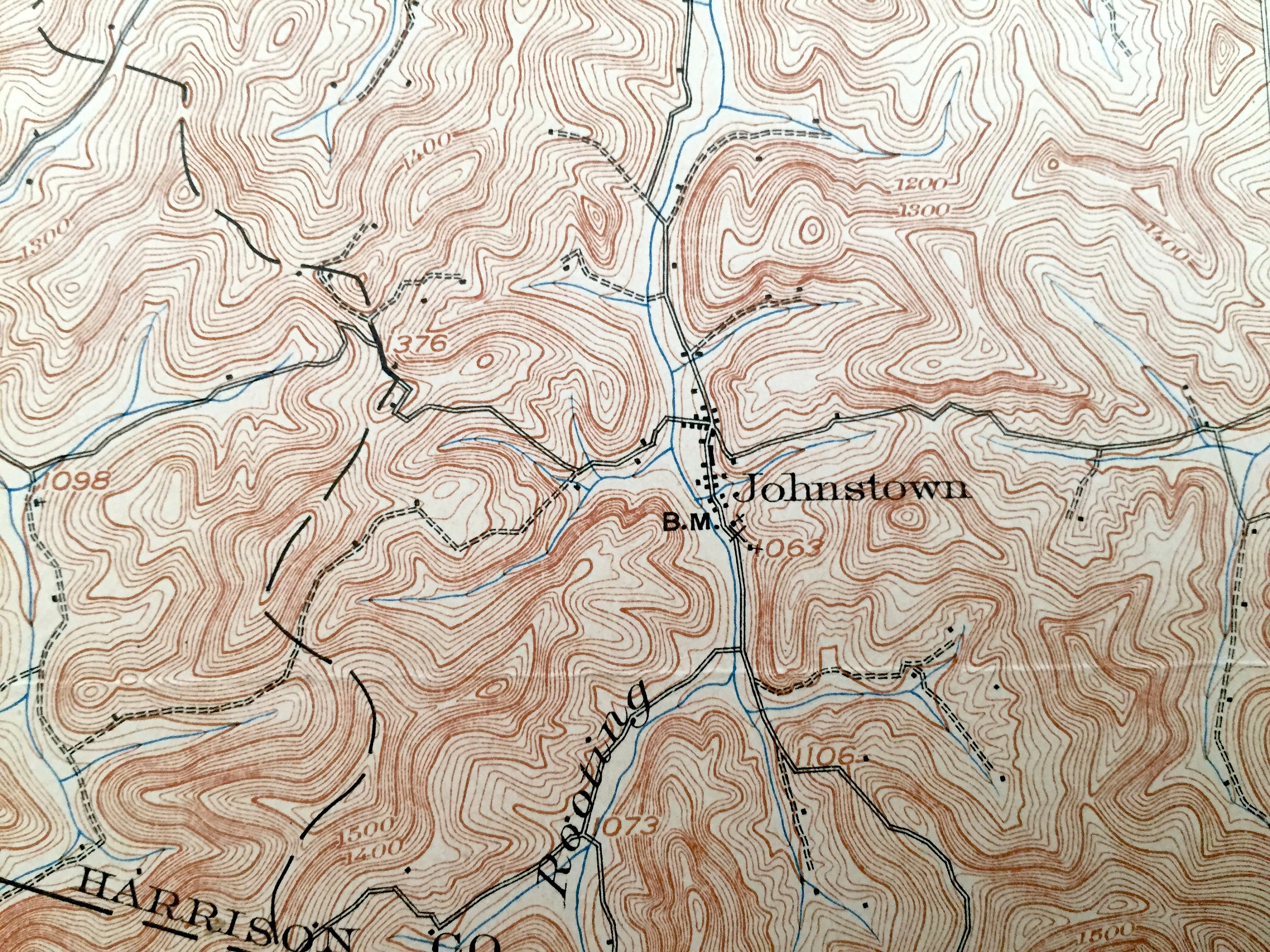 Antique Weston, West Virginia 1904 US Geological Survey Topographic Map ...