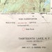 Antique Thirteenth Lake, New York 1954 US Geological Survey Topographic ...