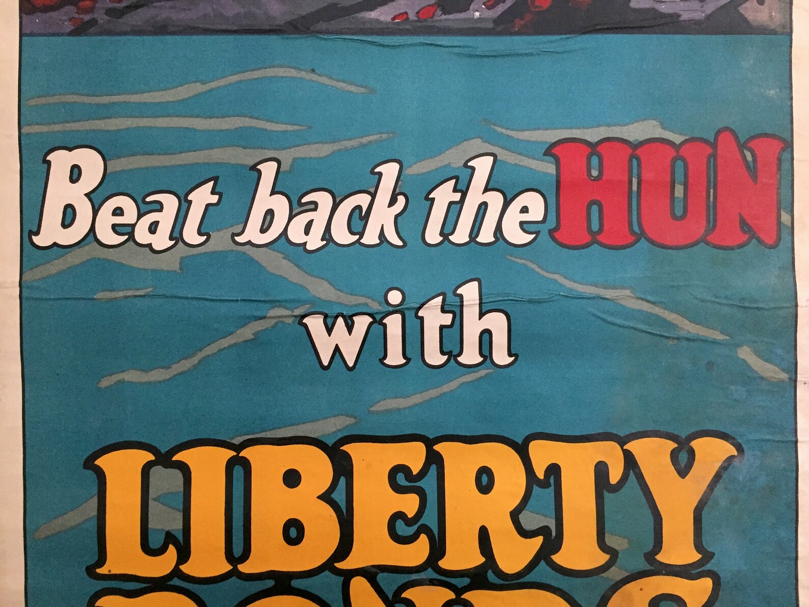 Original 1918 Beat Back the Hun With Liberty Bonds WWI Poster | Etsy