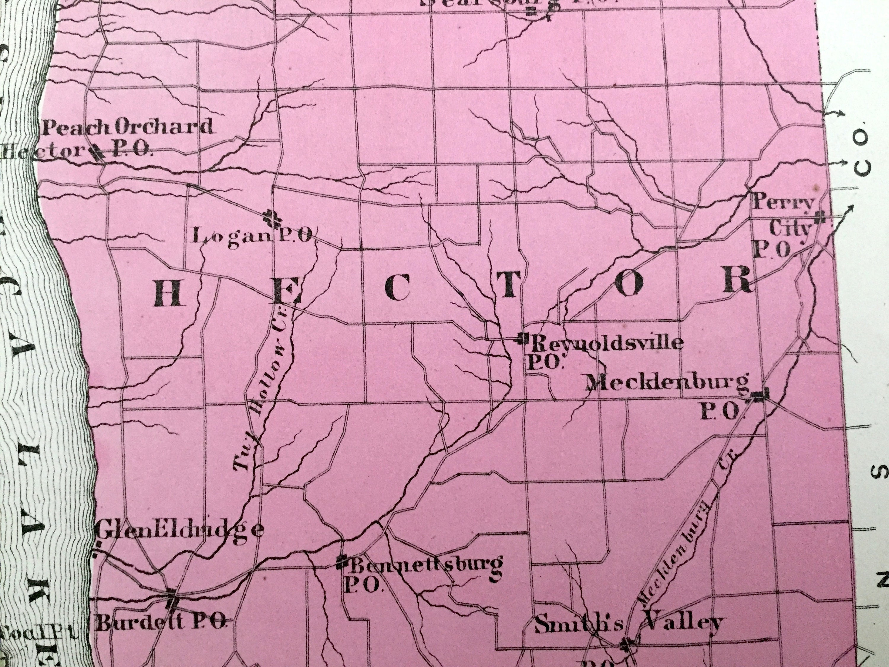 Antique 1874 Schuyler County New York Carte de Pomeroy | Etsy