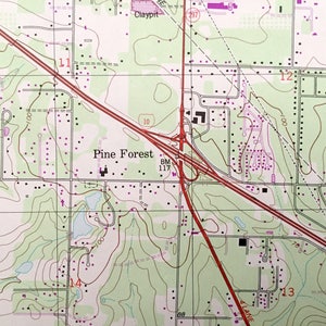 Antique Cantonment, Florida 1978 US Geological Survey Topographic Map ...