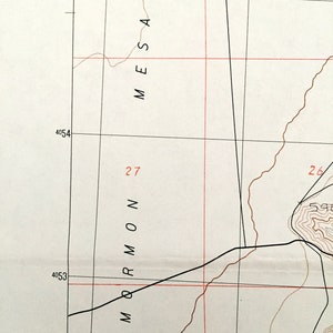Antique Overton SE, Nevada 1983 US Geological Survey Topographic Map ...
