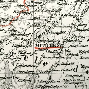 Antique 1835 Ancient Germany Map From JG Heck's Atlas Géographique ...