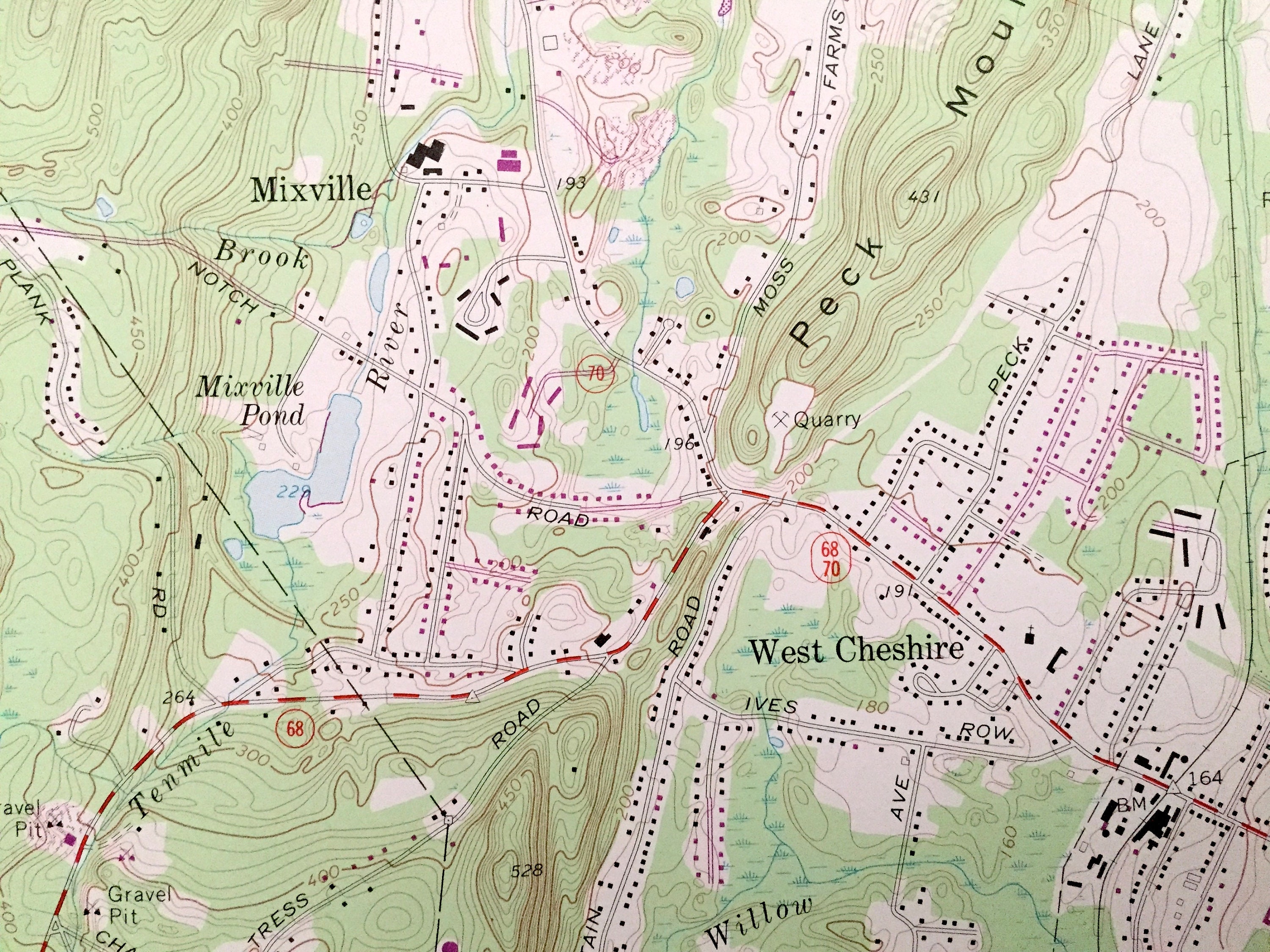 Antique Southington Connecticut 1968 US Geological Survey | Etsy