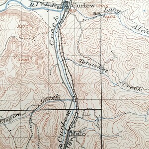 Antique Republic, Washington 1904 US Geological Survey Topographic Map ...