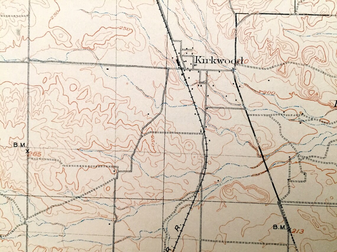 Antique Vina, California 1905 US Geological Survey Topographic Map ...