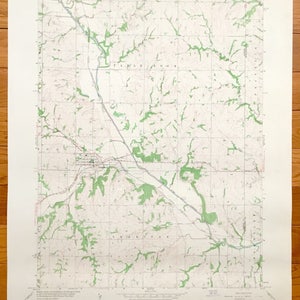 Antique Table Rock, Nebraska 1965 US Geological Survey Topographic Map ...