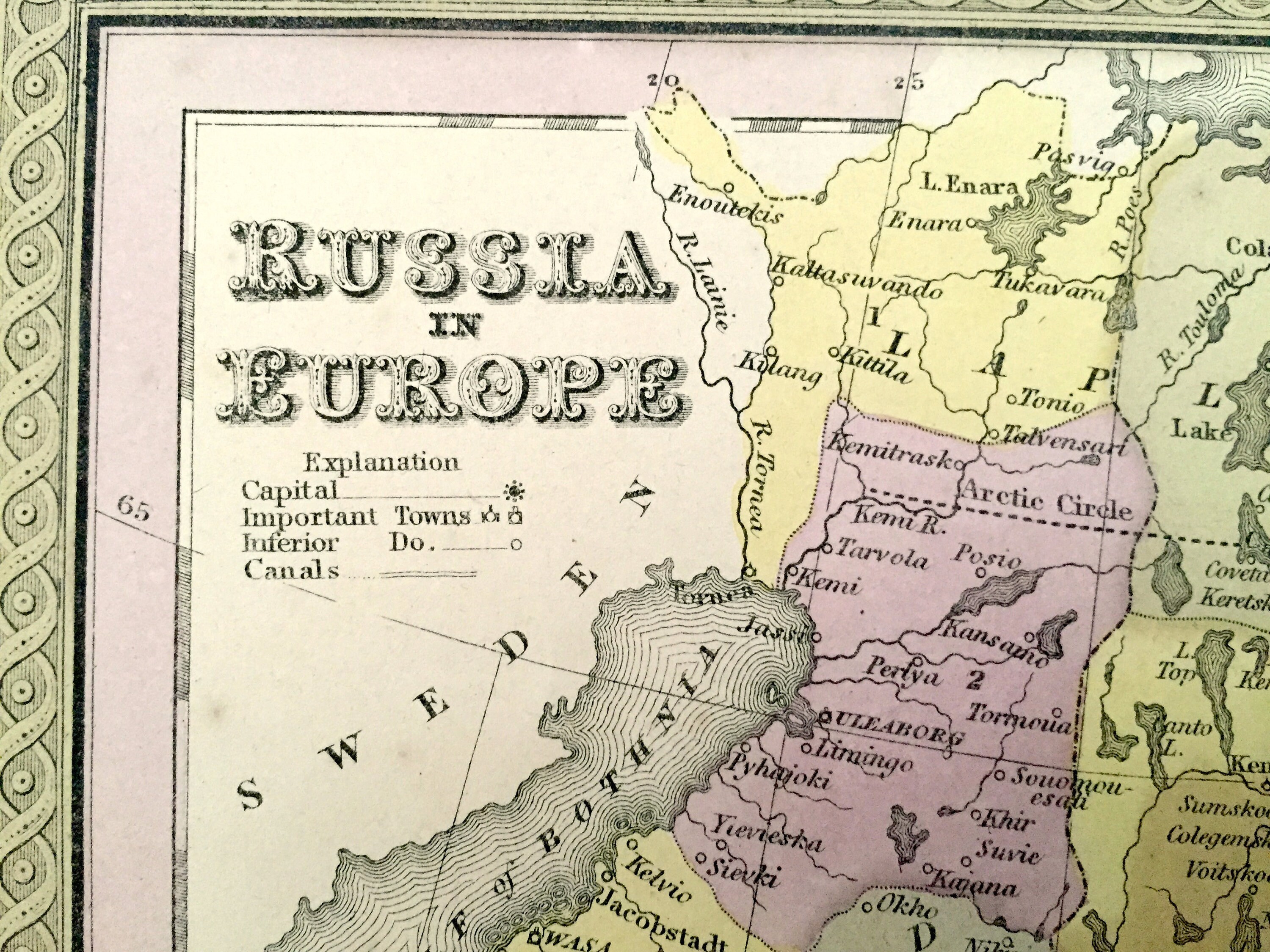 Antique 1850 Russia in Europe Map by Thomas Cowperthwaite – Poland ...