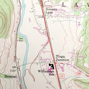 Antique Jackson Summit, Pennsylvania 1954 US Geological Survey ...