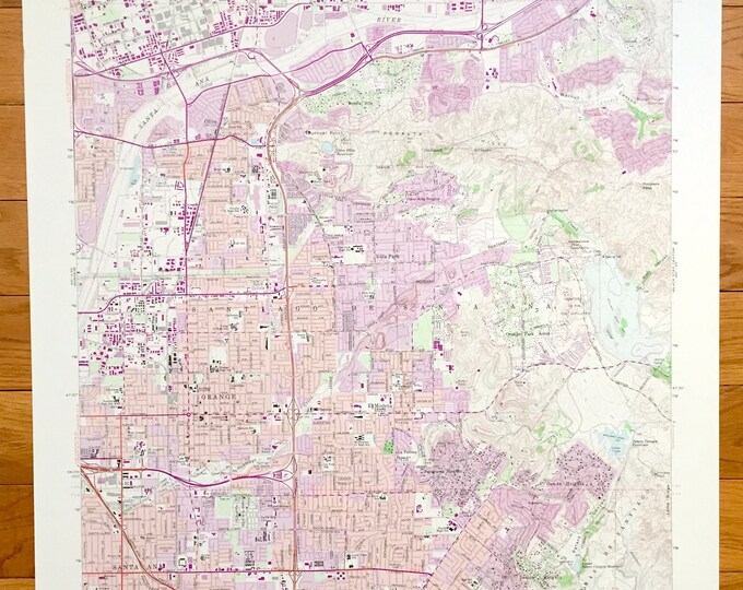 Antique Orange, California 1964 US Geological Survey Topographic Map ...
