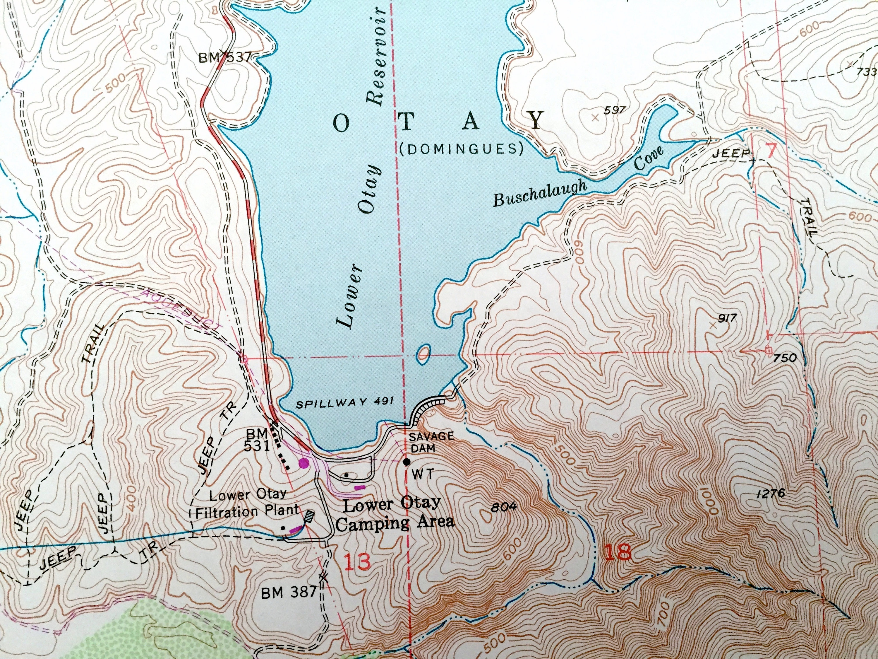 Antique Otay Mesa, California 1955 US Geological Survey Topographic Map ...