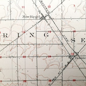 Antique Fostoria, Ohio 1903 US Geological Survey Topographic Map ...