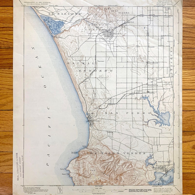 VintageMapsCo - Etsy