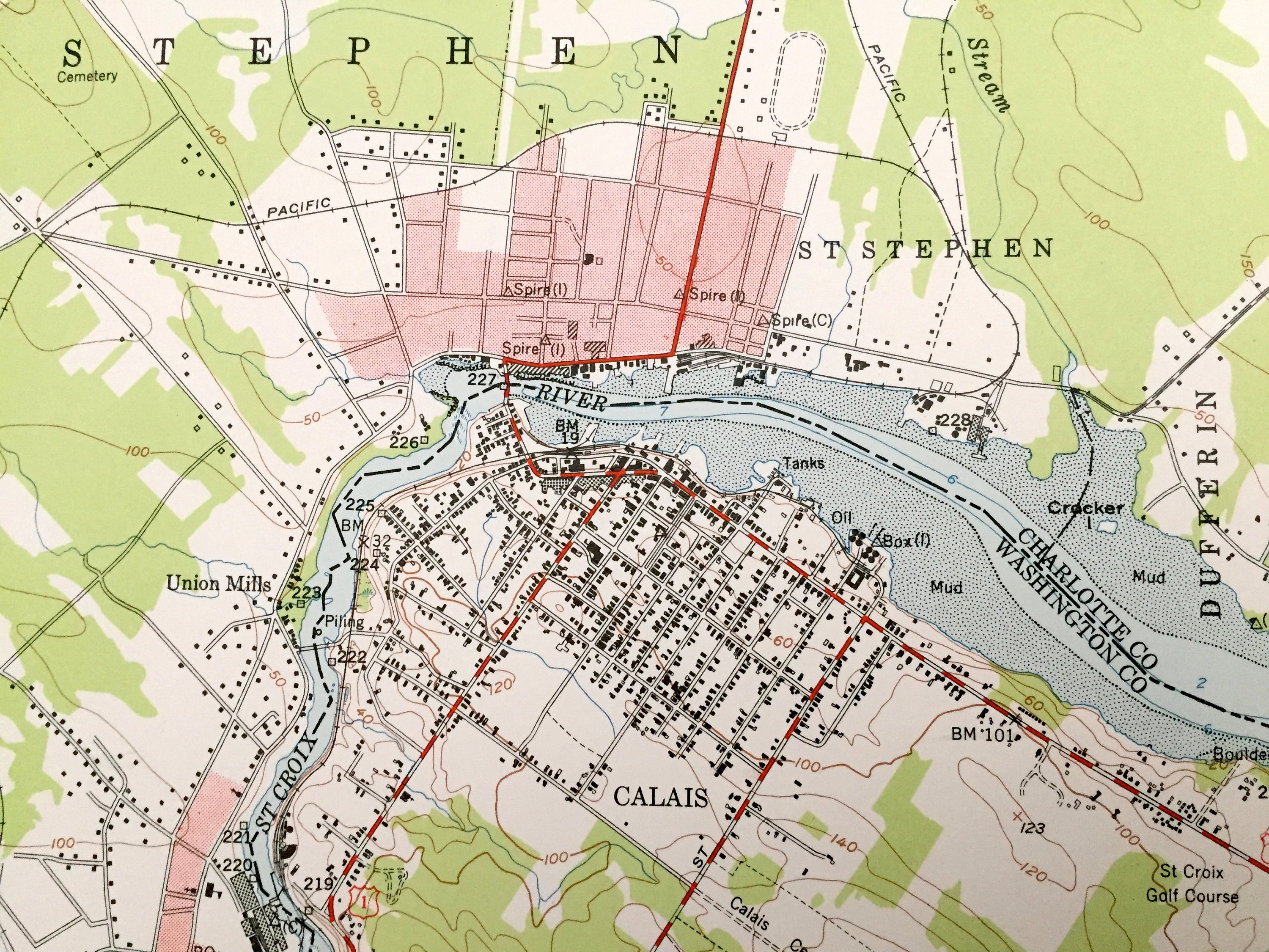 Antique Calais Maine 1949 US Geological Survey Topographic - Etsy UK
