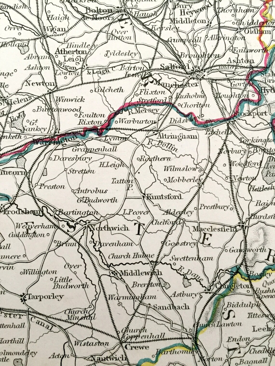 Antique 1845 England Map from SDUK Atlas United Kingdom | Etsy