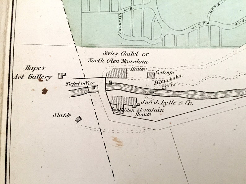 Antique 1874 Watkins Glen New York Map From Pomeroy Whitman - Etsy