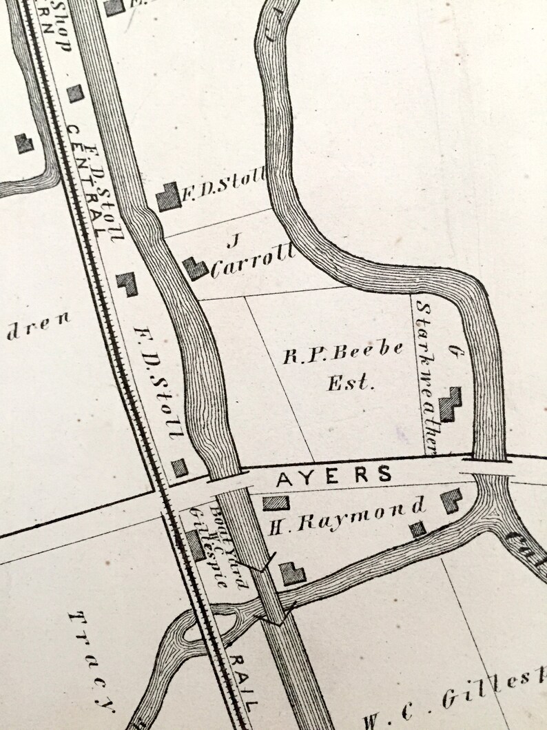 Antique 1874 Havana New York Map From Pomeroy Whitman & Co. | Etsy
