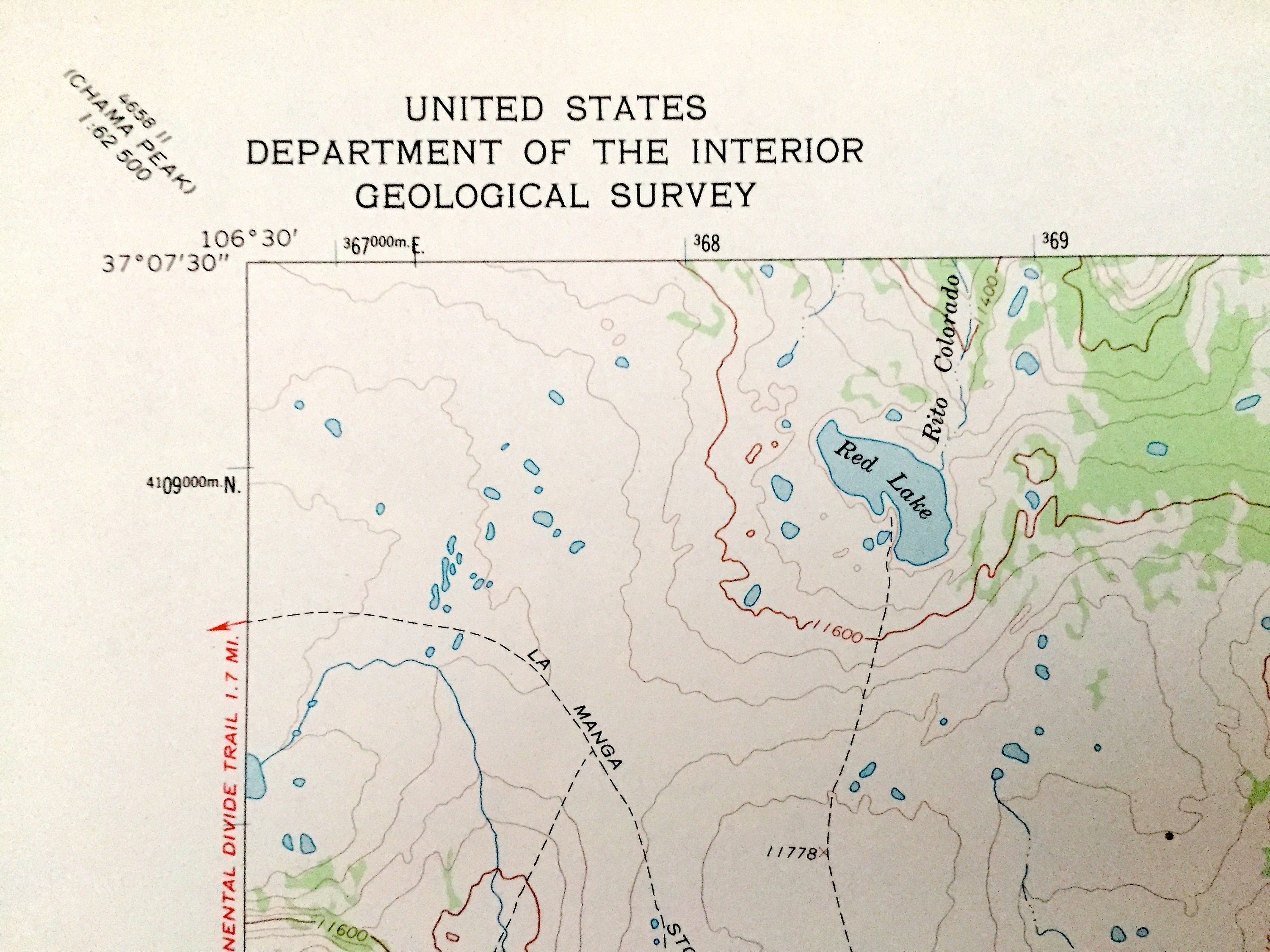 Antique Cumbres Colorado 1967 US Geological Survey | Etsy