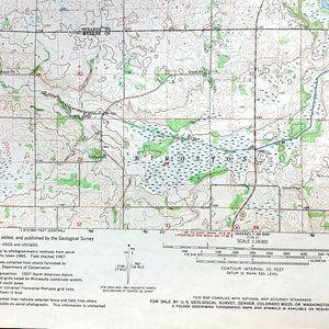 Antique Kimball, Minnesota 1967 US Geological Survey Topographic Map ...