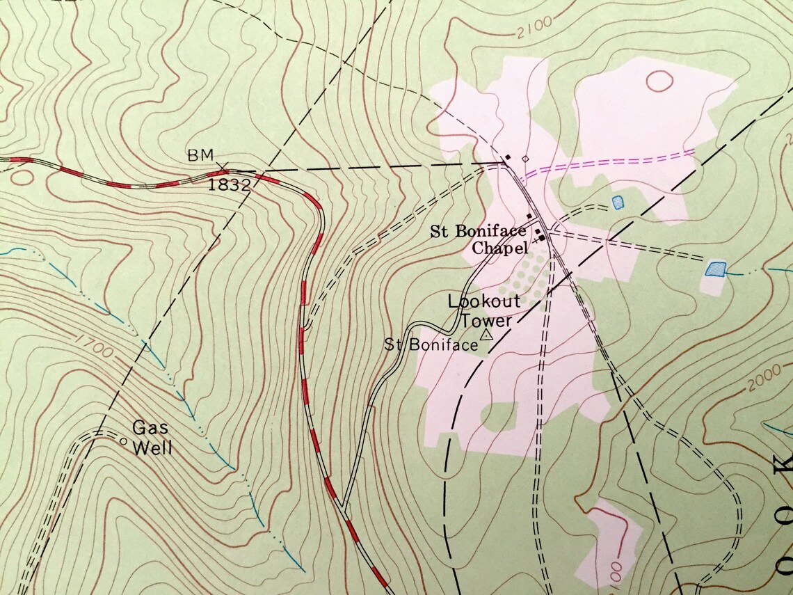 Antique Mammoth, Pennsylvania 1967 US Geological Survey Topographic Map ...