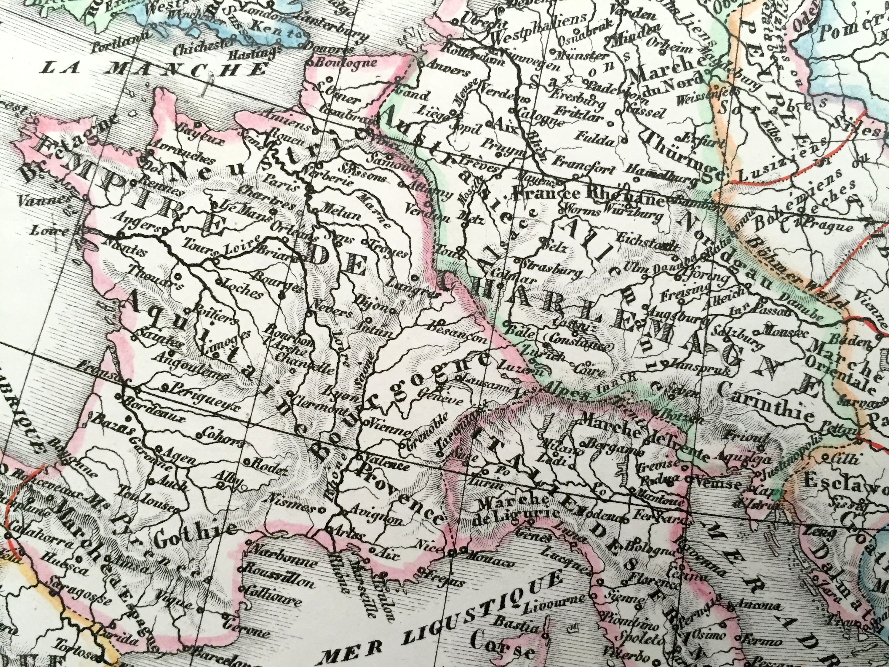 Antique 1835 Ancient Europe Map From JG Heck's Atlas | Etsy