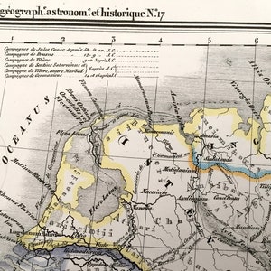 Antique 1835 Ancient Germany Map From JG Heck's Atlas Géographique ...