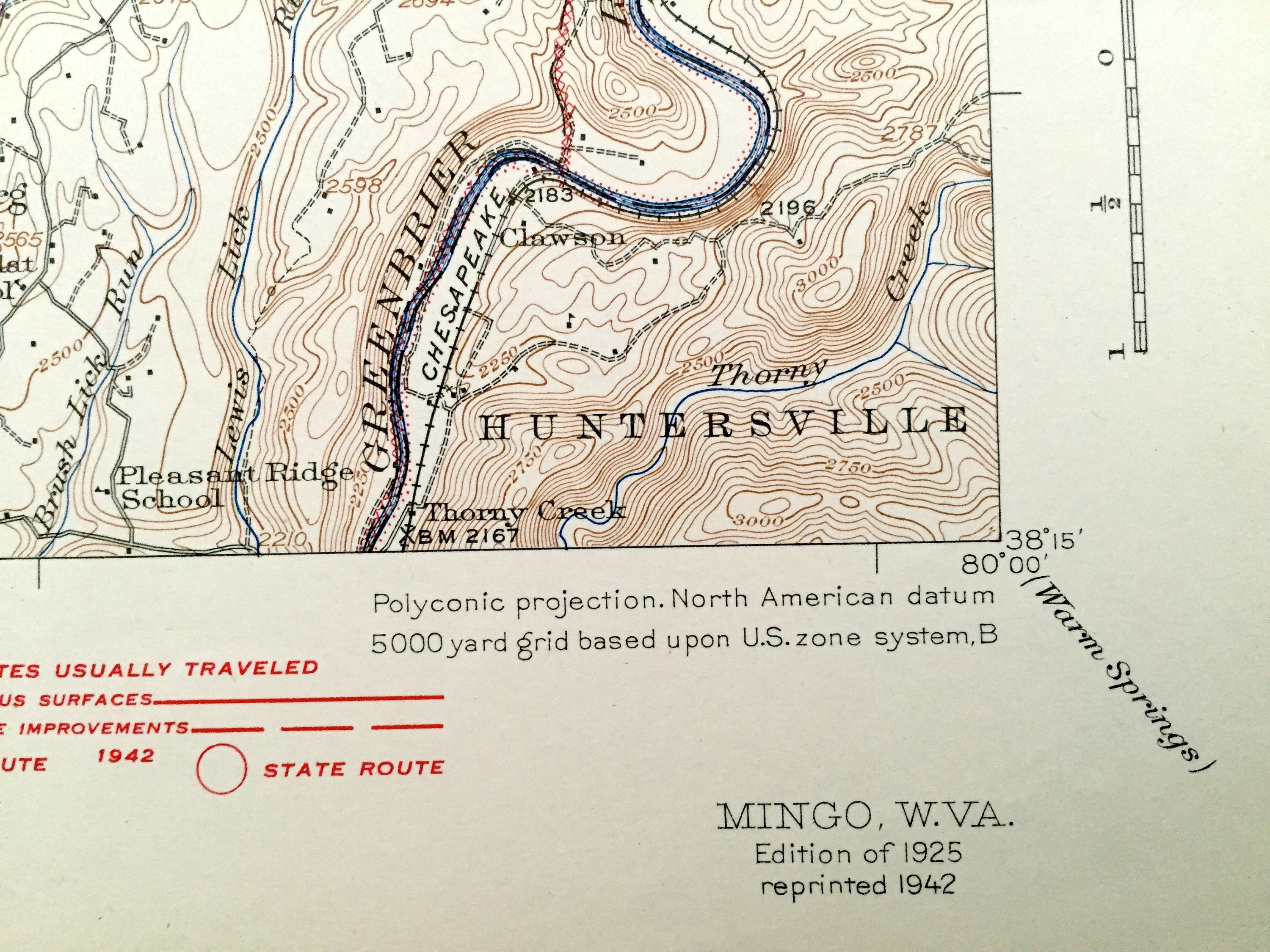 Antique Mingo West Virginia 1925 US Geological Survey - Etsy