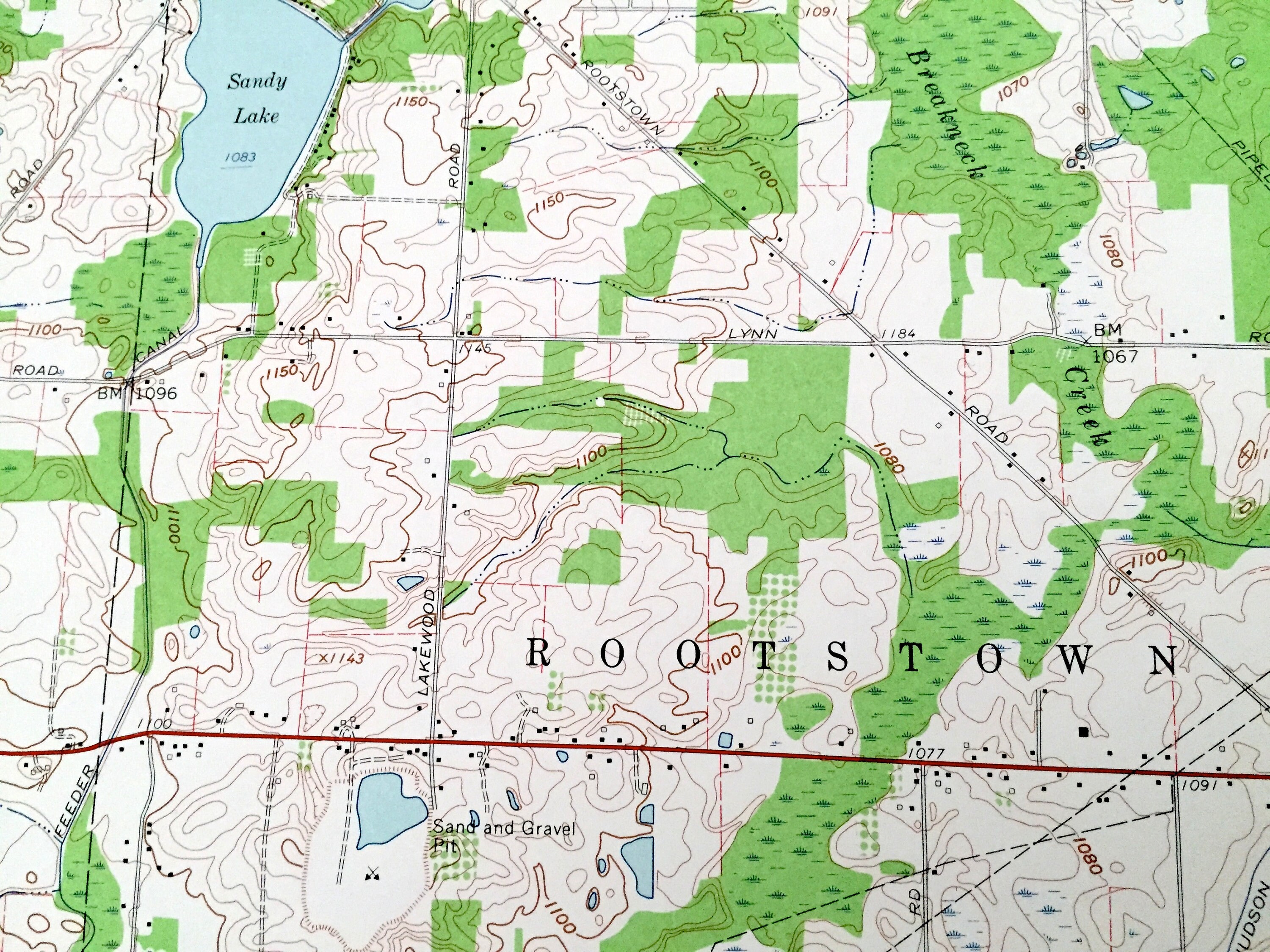 Antique Suffield Ohio 1960 US Geological Survey Topographic | Etsy