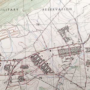 Antique Indiantown Gap, Pennsylvania 1947 US Geological Survey ...