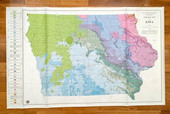 Iowa Geology Map