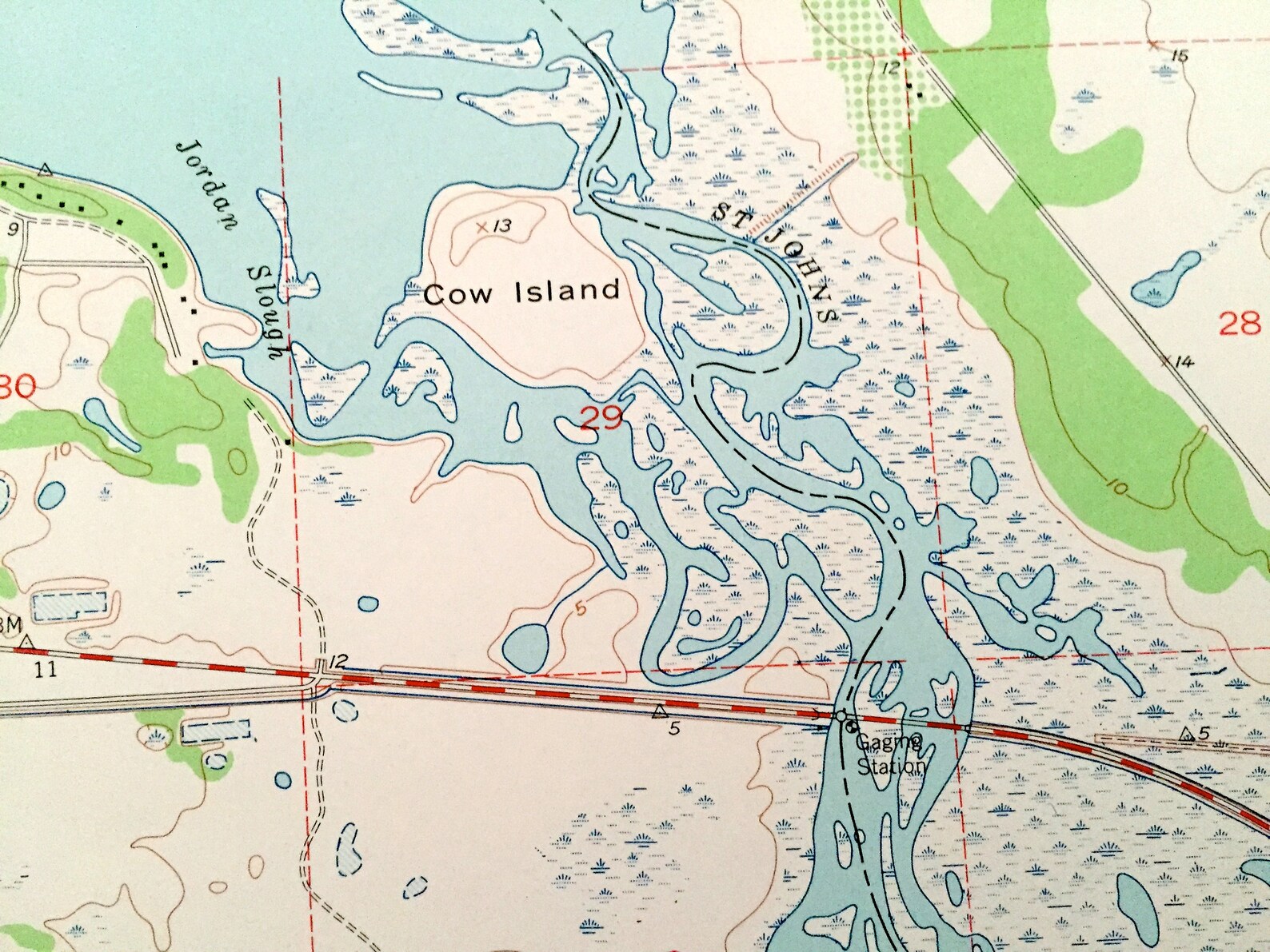 Antique Geneva Florida 1953 US Geological Survey Topographic - Etsy