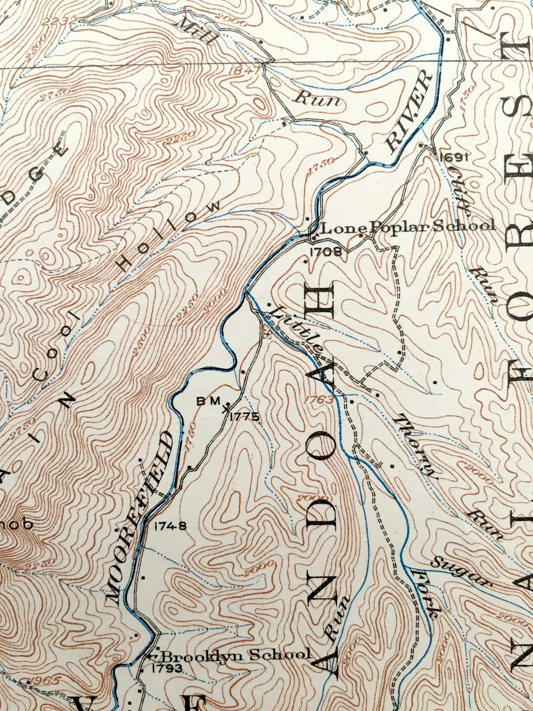 Antique Circleville, West Virginia 1924 US Geological Survey ...