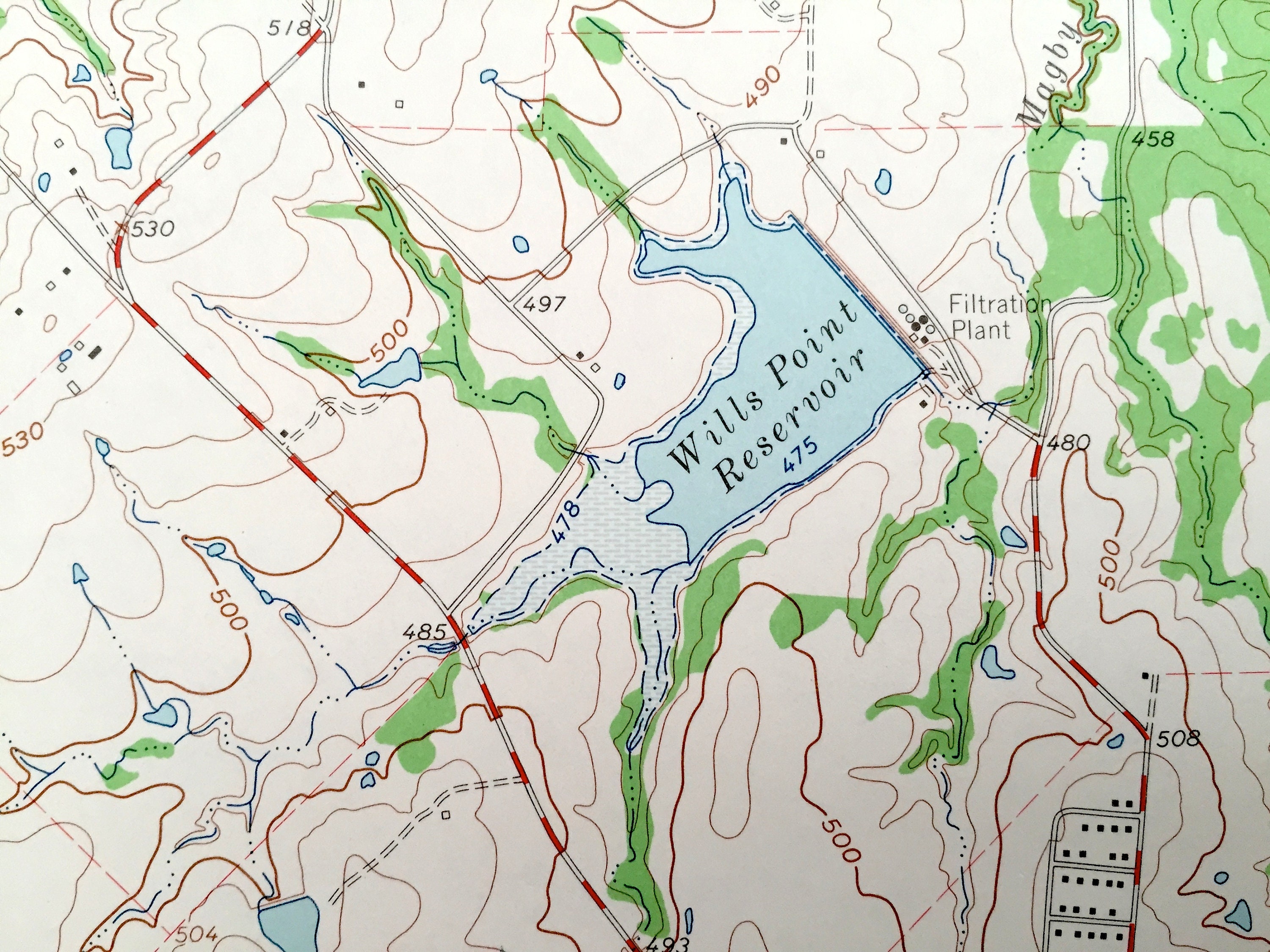 Antique Wills Point, Texas 1962 US Geological Survey Topographic Map ...