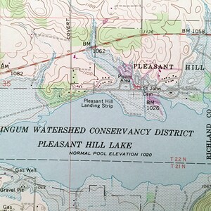 Antique Perrysville, Ohio 1961 US Geological Survey Topographic Map ...