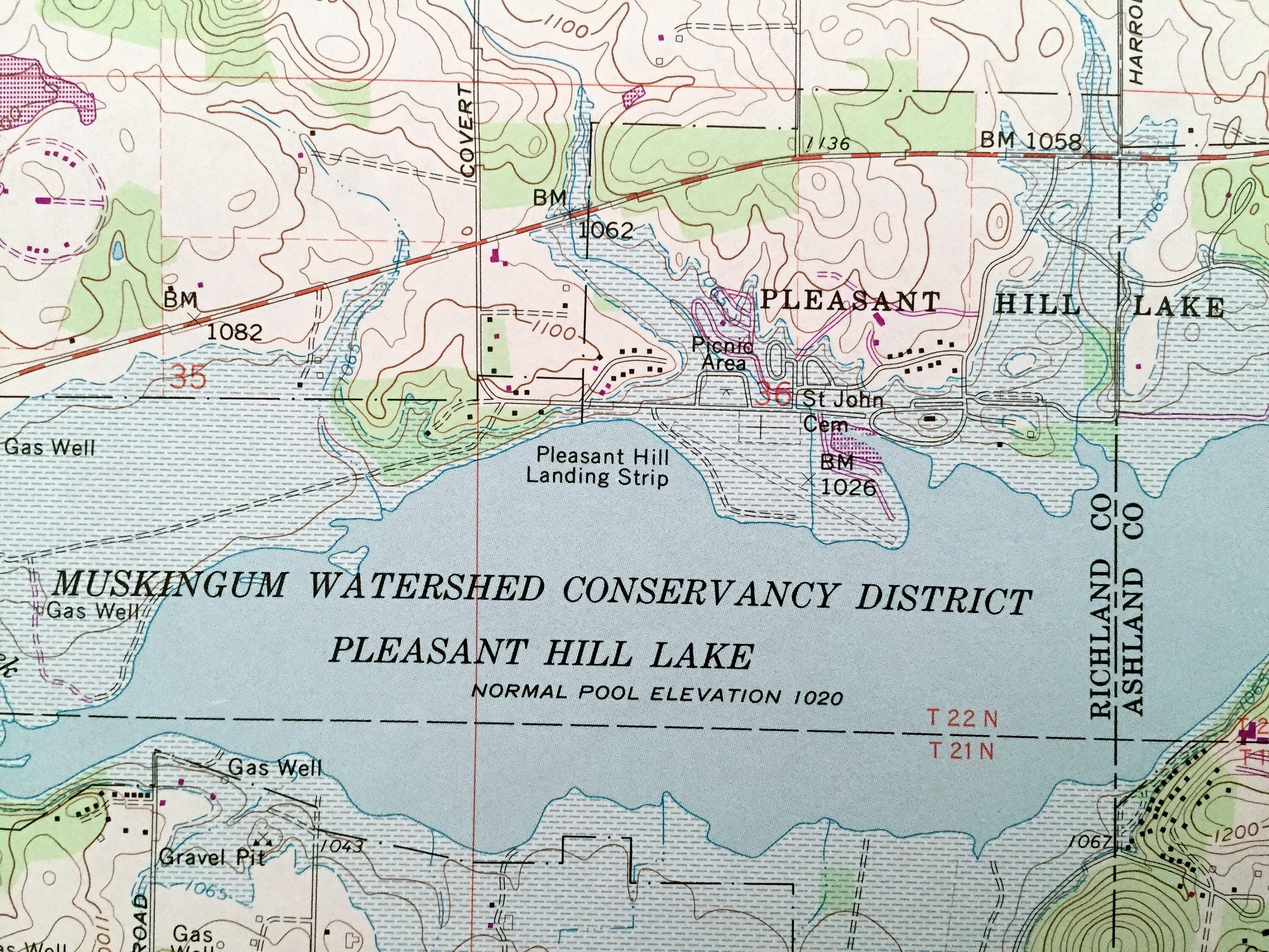 Antique Perrysville, Ohio 1961 US Geological Survey Topographic Map ...