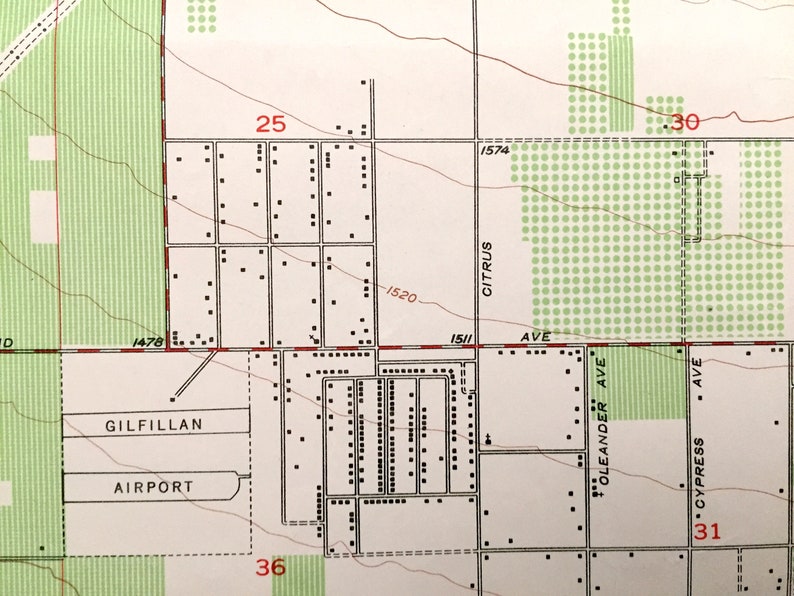 Antique Devore California 1954 US Geological Survey | Etsy
