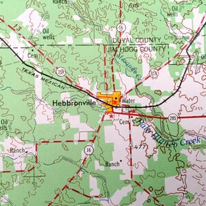 Antique Laredo, Texas 1956 US Geological Survey Topographic Map ...