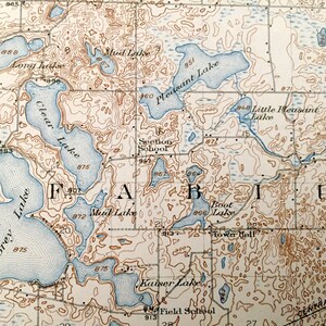 Antique Three Rivers, Michigan 1916 US Geological Survey Topographic ...